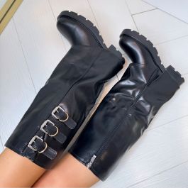 NEW LEATHER LOOK SLEEVE LAARS CLS-381 BLACK *WEB ONLY* - Style Woerden